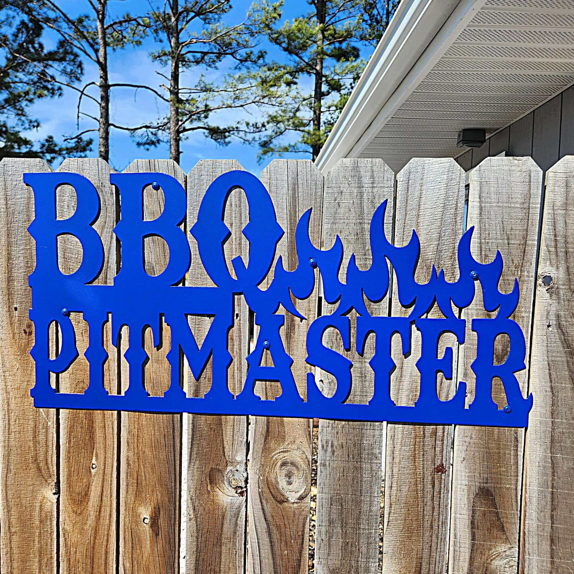 BBQ Pitmaster Outdoor Metal BBQ Sign BBQ Pitmaster Outdoor Metal BBQ Sign