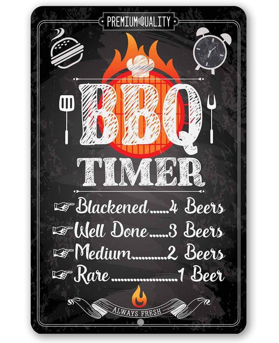 Outdoor BBQ & Grilling Area Metal Signs | DDR BBQ Supply