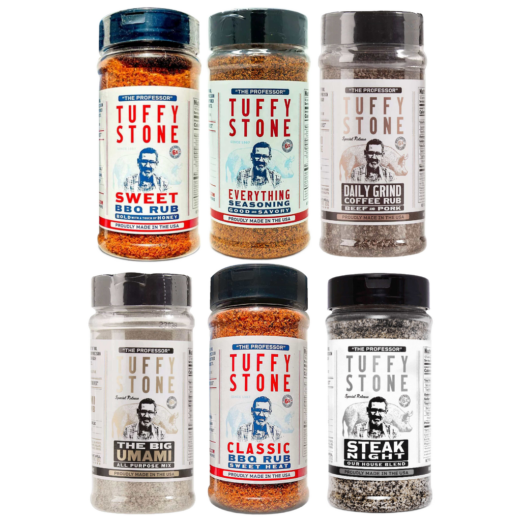 Tuffy Stone BBQ Rub Collection 6 Pack Gift Set