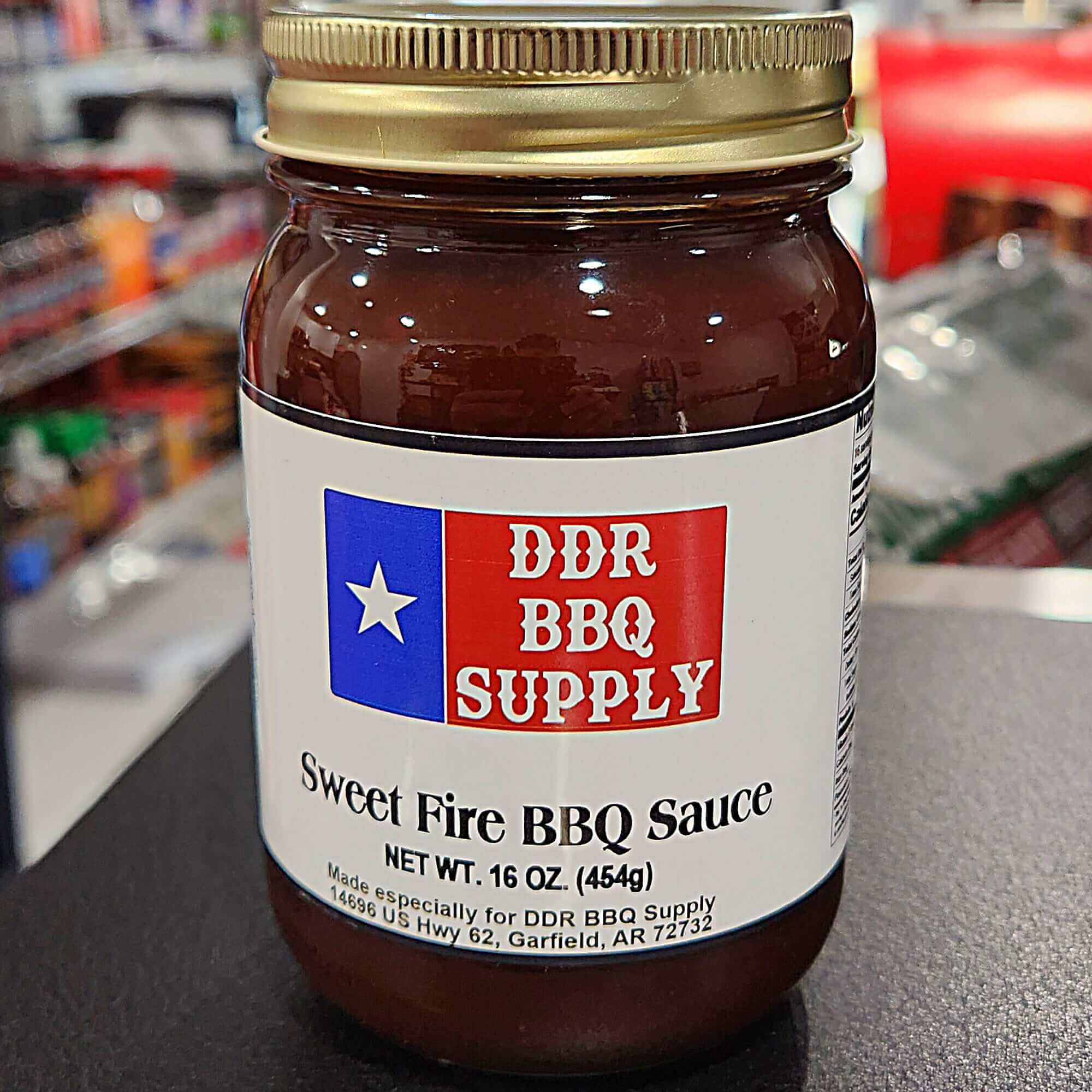 DDR BBQ Supply Sweet Fire BBQ Sauce – Sweet & Spicy, 16 oz