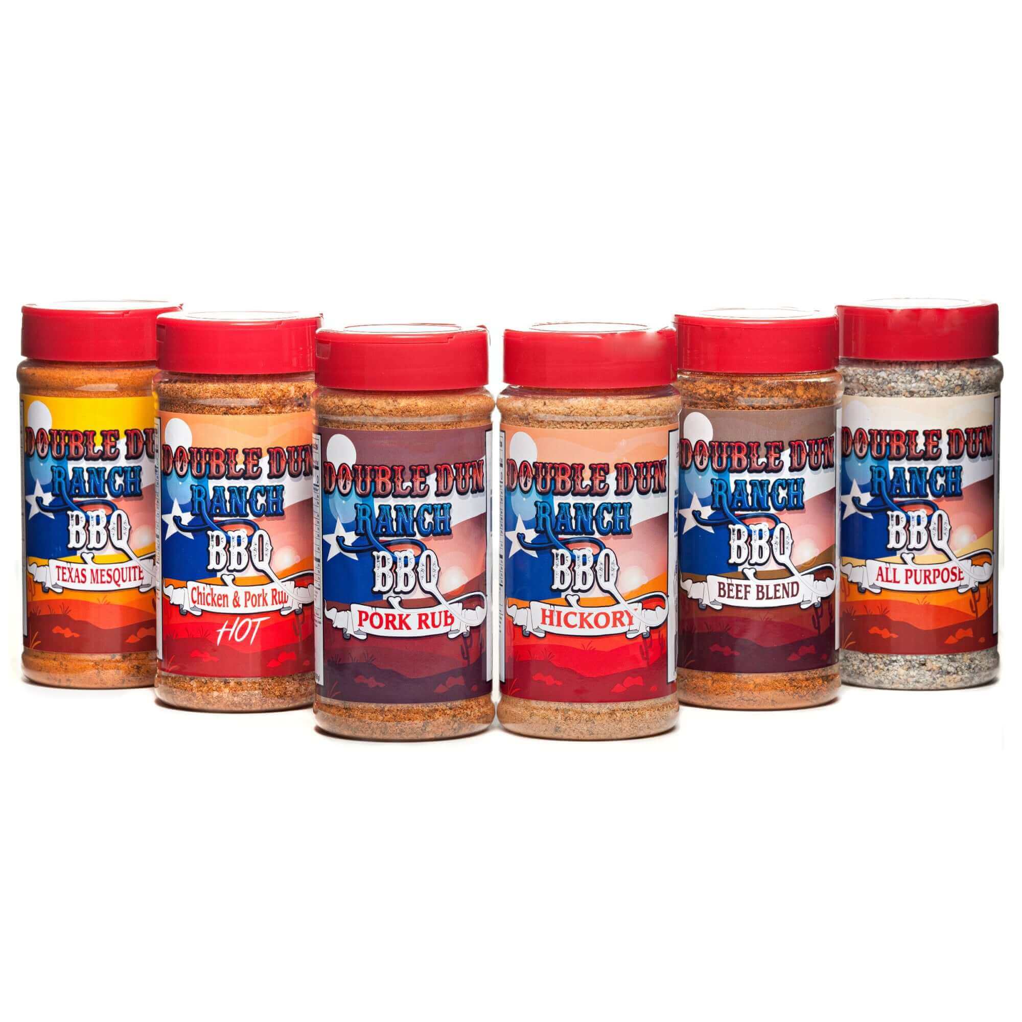 DDR BBQ Rubs 6 Pack | All-Natural Texas Seasonings