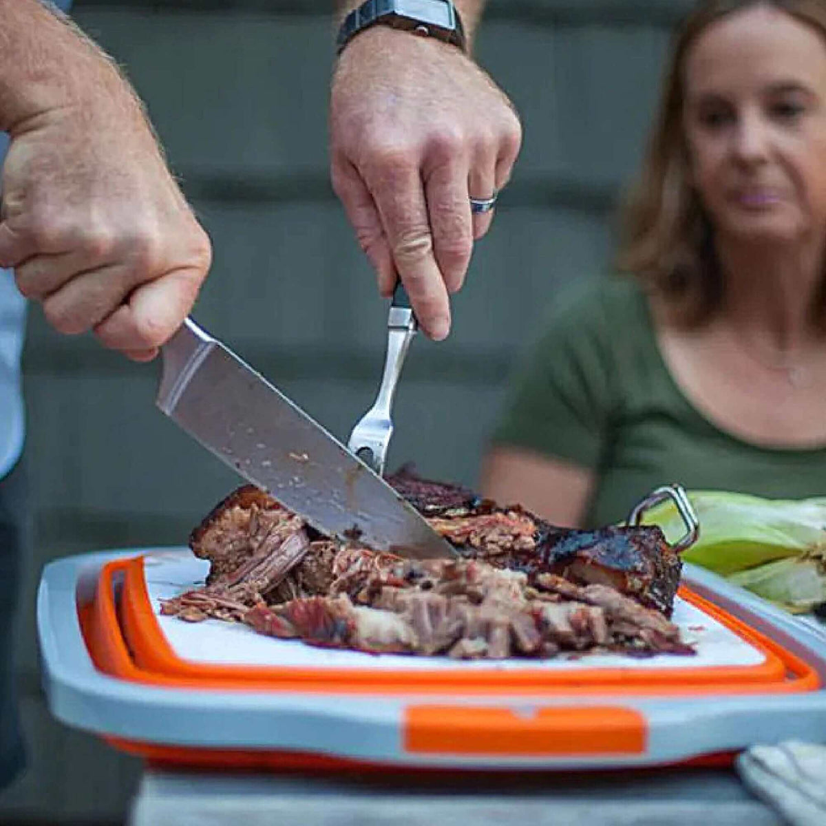 Drip EZ Prep Tub Collapsible | BBQ Marinating & Cutting Board Station