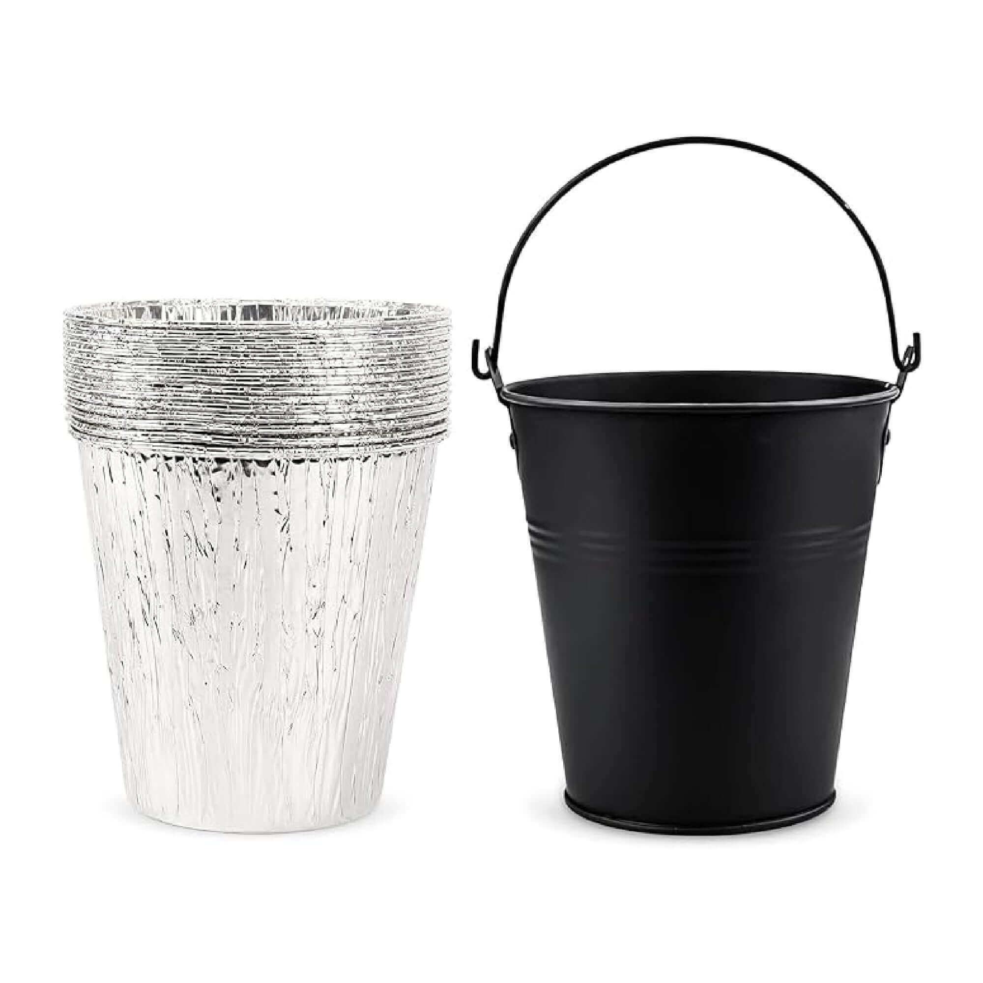 Grill Drip Pan Grease Bucket & 15 Liners – Easy BBQ Cleanup
