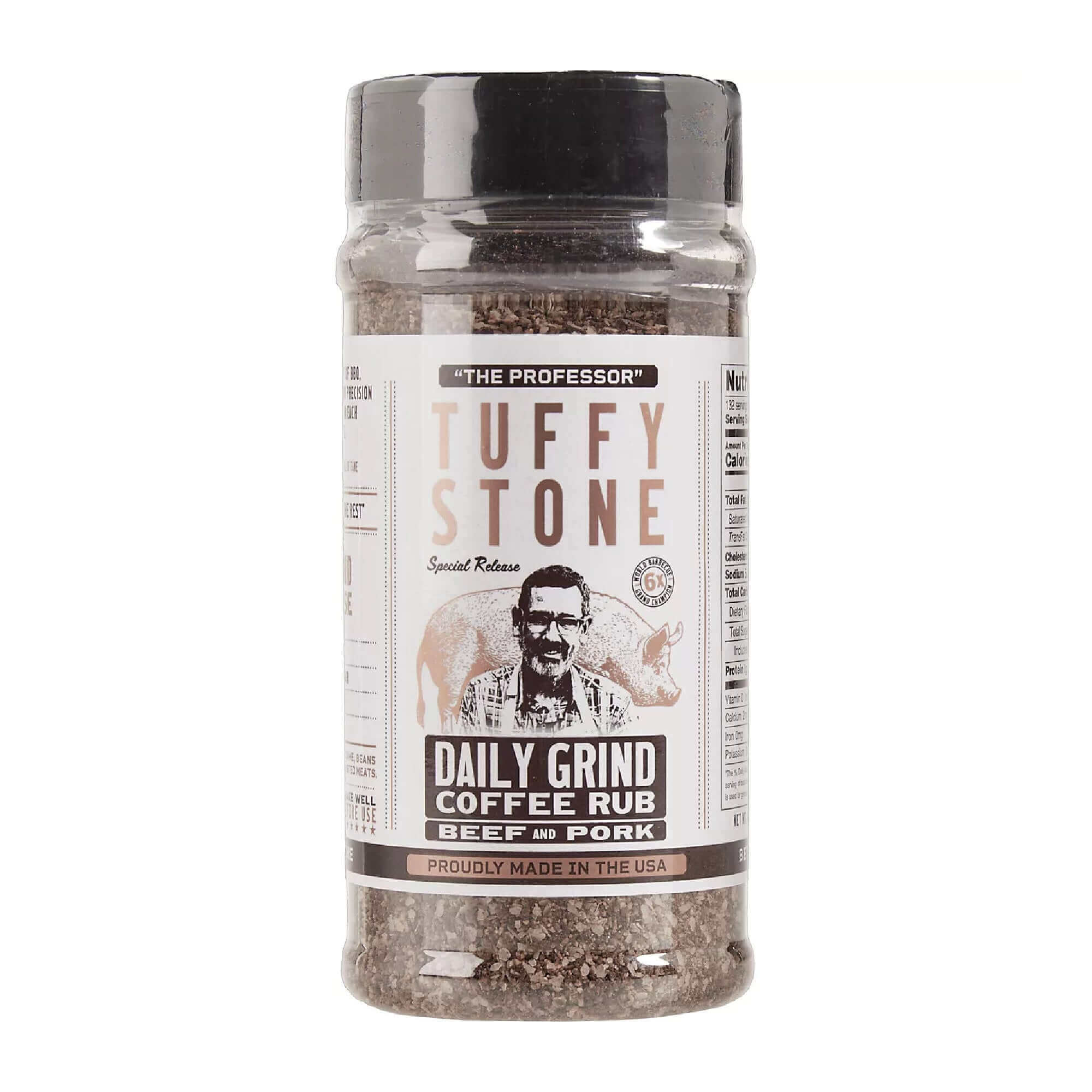 Tuffy Stone Daily Grind Coffee BBQ Rub Savory Flavor