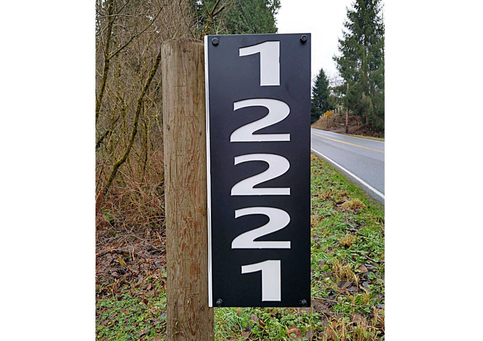 Double-sided Metal Address Sign - DDR Fab & DDR BBQ Supply