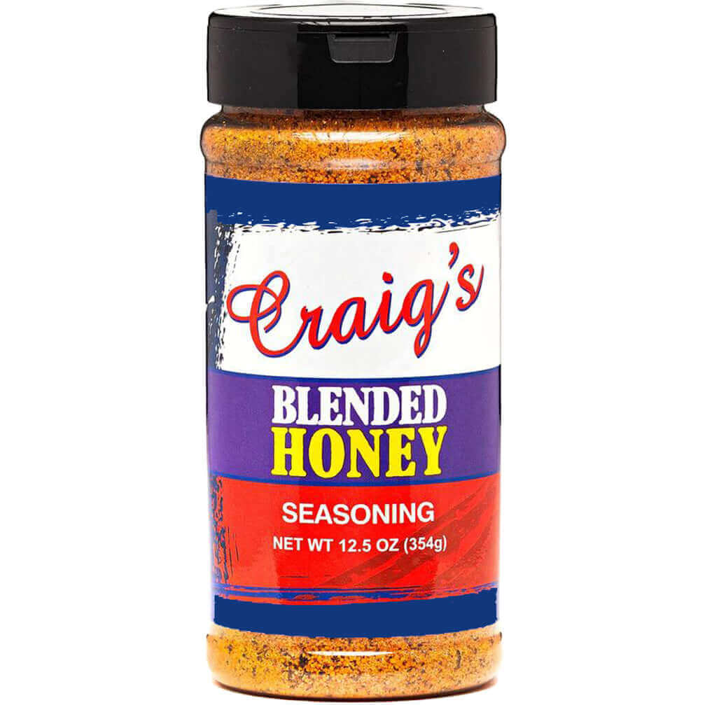 Craig’s Blended Honey Seasoning – Sweet BBQ Rub | 12.5 oz