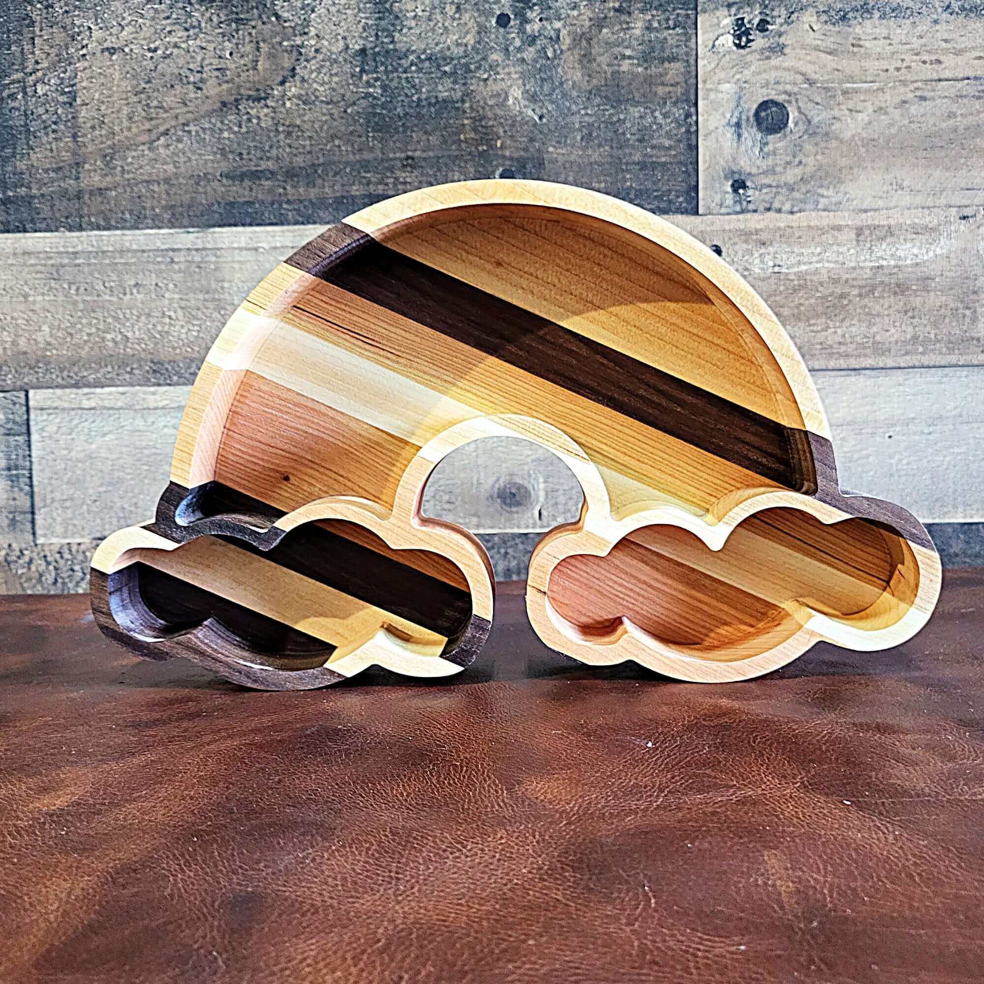 Rainbow Wood Tray - DDR Fab & DDR BBQ Supply