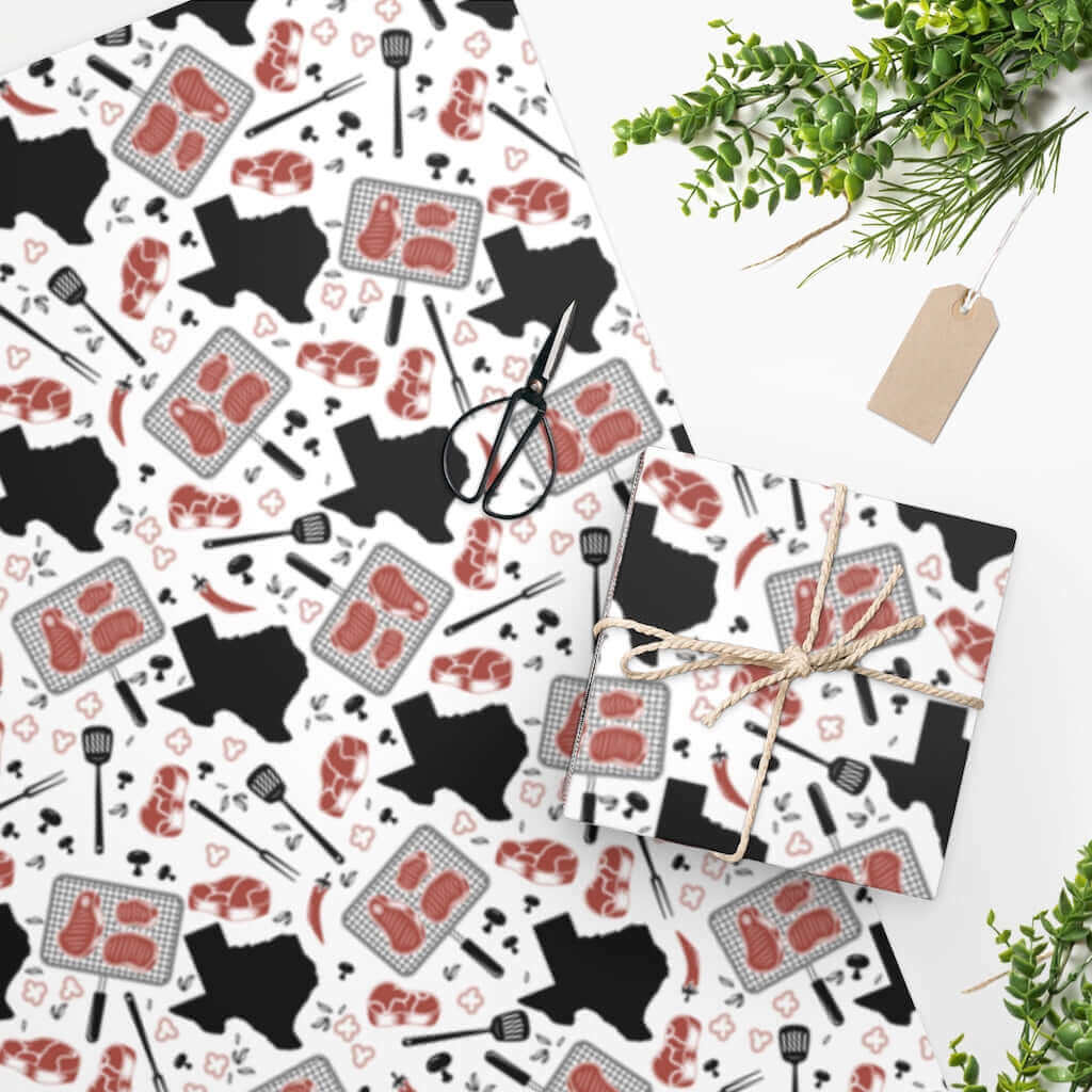 Lone Star BBQ Wrapping Paper in Black | DDR BBQ Supply